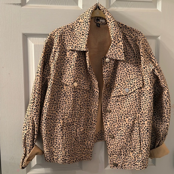 Divided | Jackets & Coats | Leopard Print Jean Jacket | Poshmark